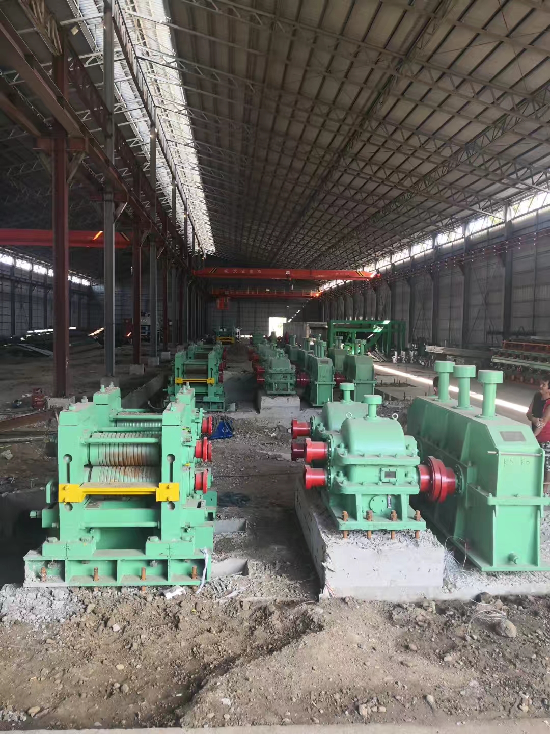 How do we set a small continuous rollingmill production line